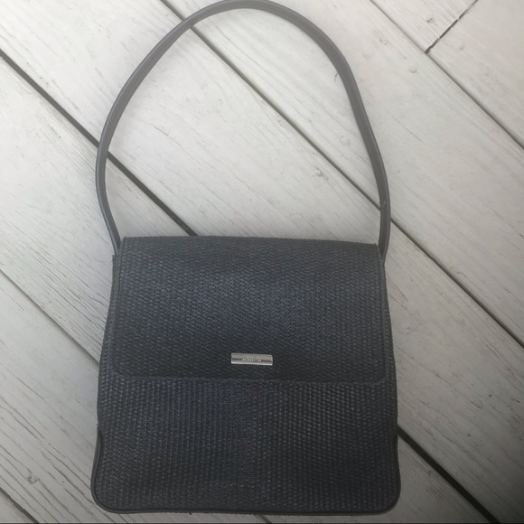 Nine West | Bags | Nine West Lady Black Wicker Pattern Design | Poshmark
